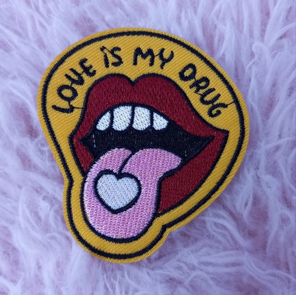 Hot Topic | Accessories | Love Is My Drg Ironon Patch Rare So Cute Nwot ...